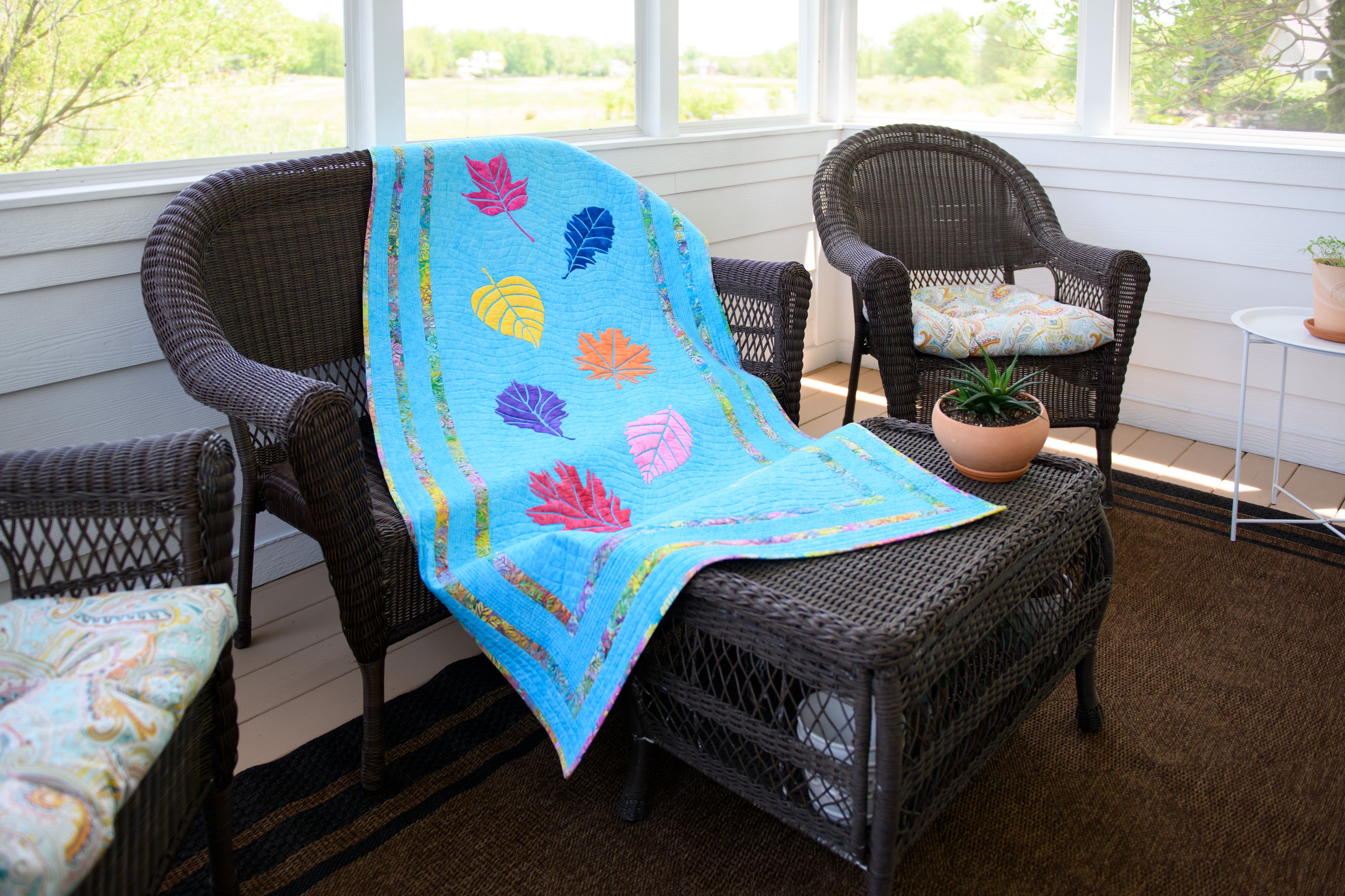 Leaf Appliqué Quilt Pattern – Sewforever