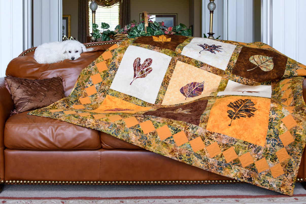 Fall Leaf Appliqué Quilt Pattern – Sewforever